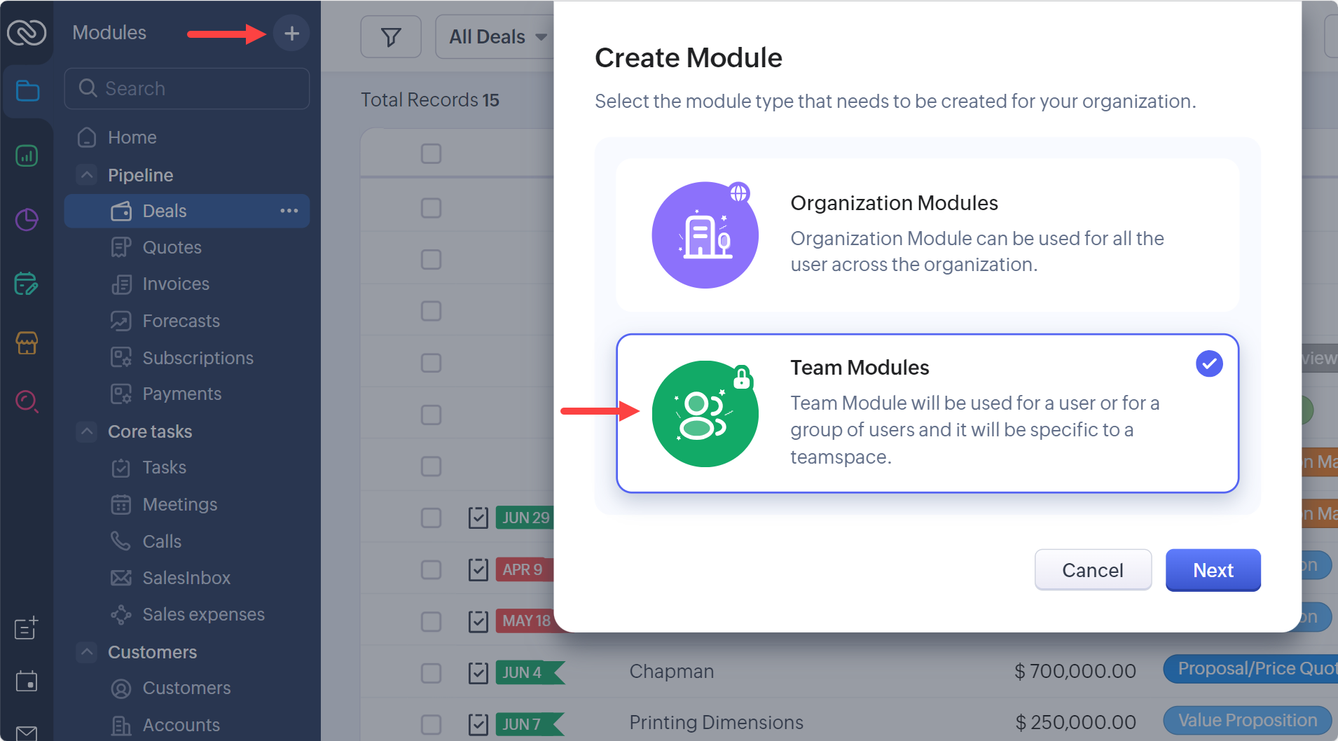 Team Module: Quick Start Guide for Admins - Go Biz IT - Awesome Zoho ...